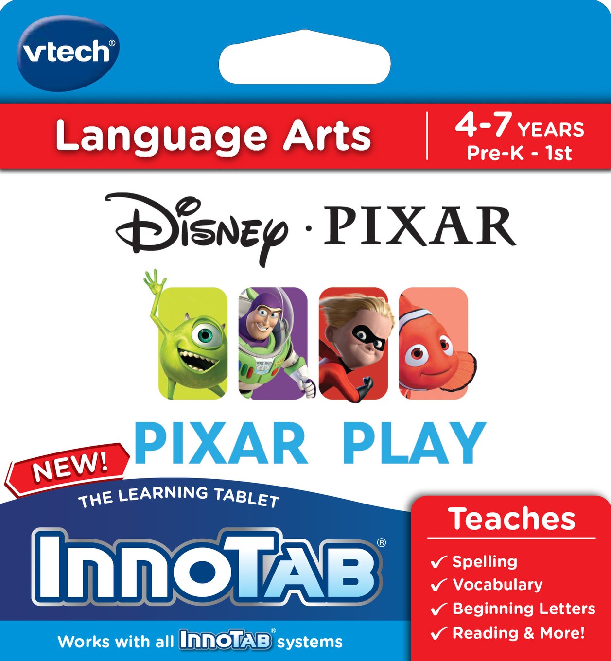 Jeu InnoTab - Pixar Aventures | Tablette educative Innotab 3S | VTech ...